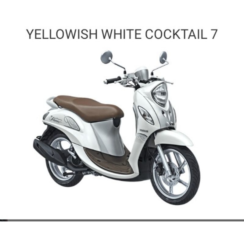 Jual PANEL BODY SET DEPAN FINO FI 125 PUTIH CREAM ORIGINAL YAMAHA | Shopee Indonesia