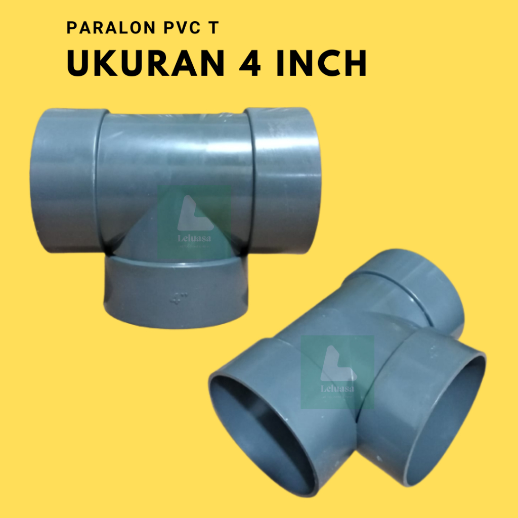 Jual Pipa Paralon T Pvc Fitting Sambungan Tee Stuck 3 Arah Air Siku Ukuran 4 Inch | Shopee Indonesia