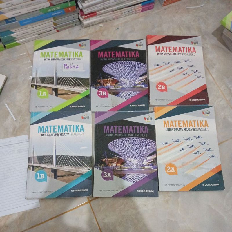 Jual BUKU BEKAS ORIGINAL MATEMATIKA UNTUK KELAS 1A, 1B, 2A, 2B, 3A, 3B ...