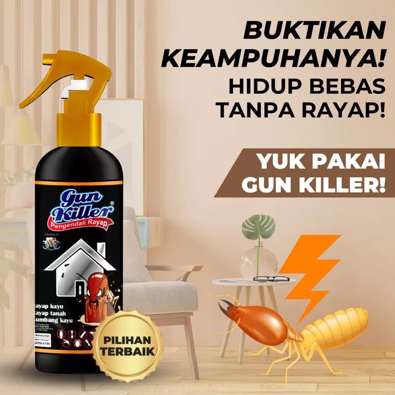 Jual GUN KILLER RAYAP 250ML OBAT PENGENDALI RAYAP TANAH / KAYU ...