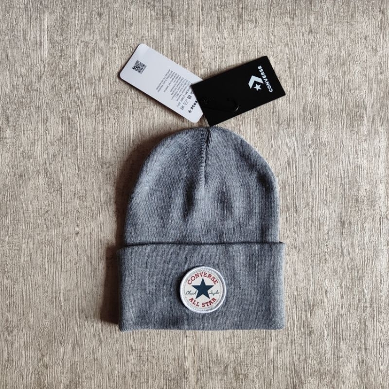 Jual Kupluk/Beanie Converse Patch All Star Unisex - Grey | Shopee Indonesia