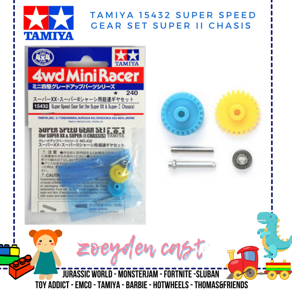 Jual Tamiya gear speed 15432 atau 15434 untuk sasis AR/SFM/S1/S2/SX/VZ ...