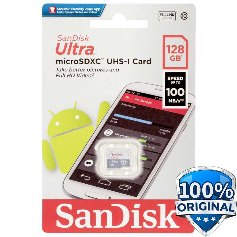 Jual SanDisk Ultra 32 GB | 64 GB | 128 GB MicroSD Card UHS-I (100MB/s ...