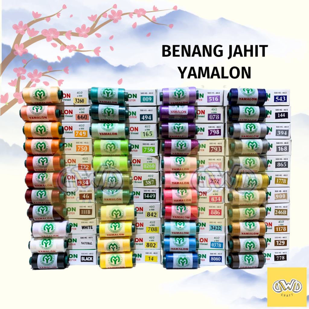 Jual Benang Jahit Yamalon 500 Yard 40/2 | Shopee Indonesia