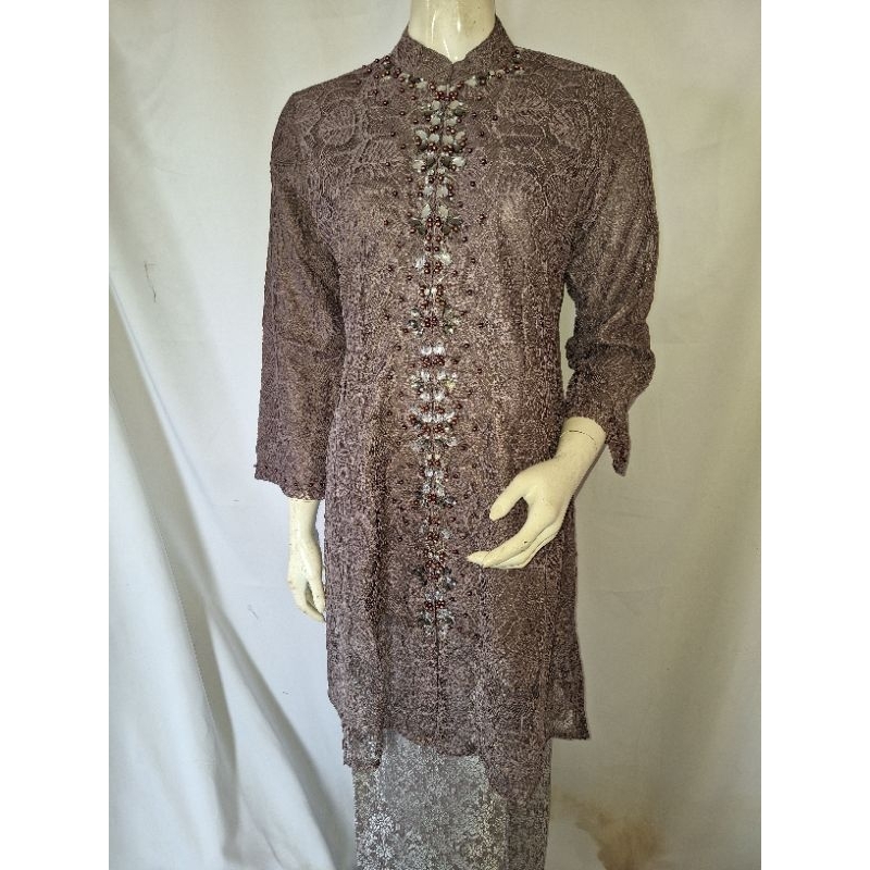 Jual Terbaru set kebaya brokat payet tabur / kebaya brokat payet ...