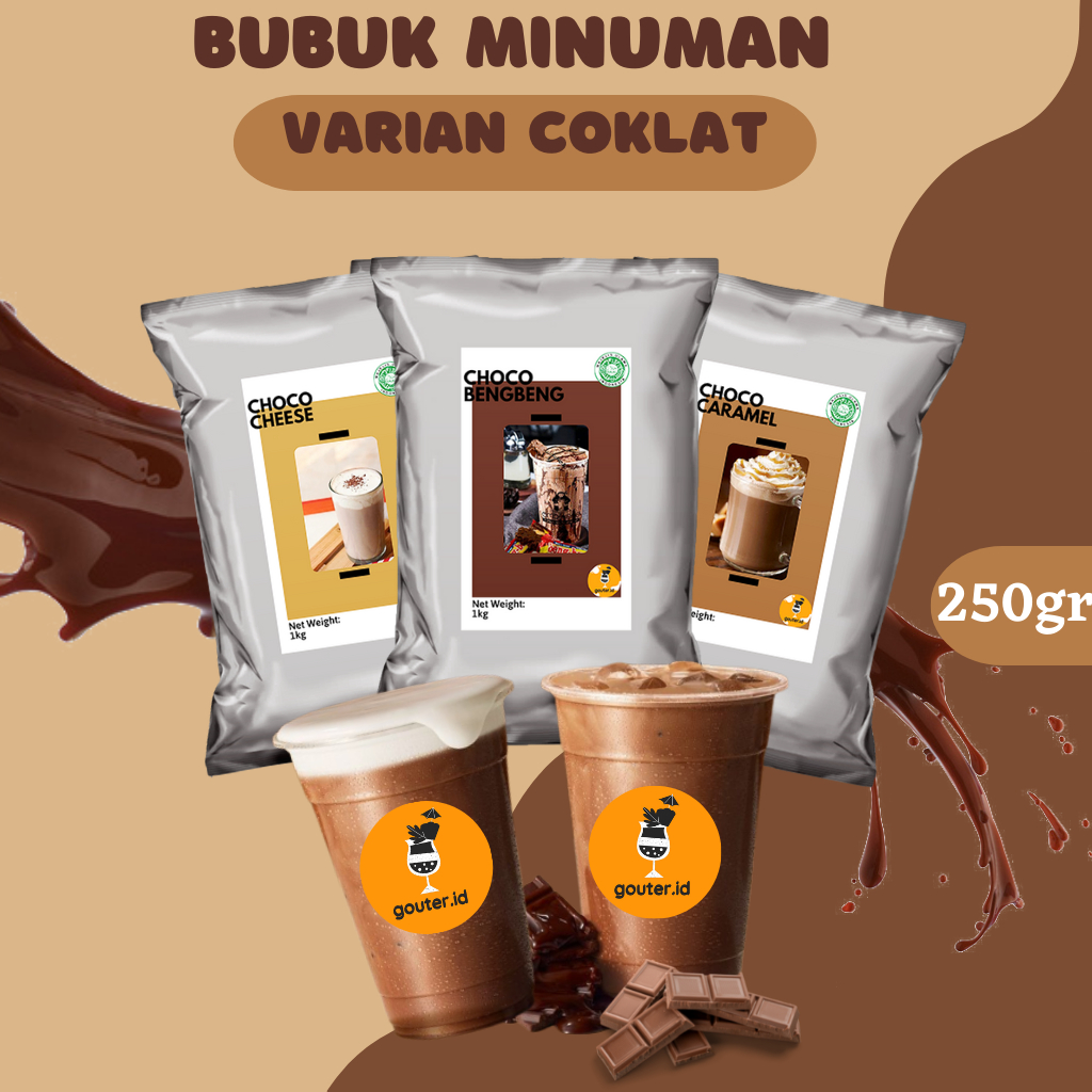 Jual BUBUK MINUMAN RASA VARIAN COKLAT 250GR / SERBUK MINUMAN ANEKA RASA ...