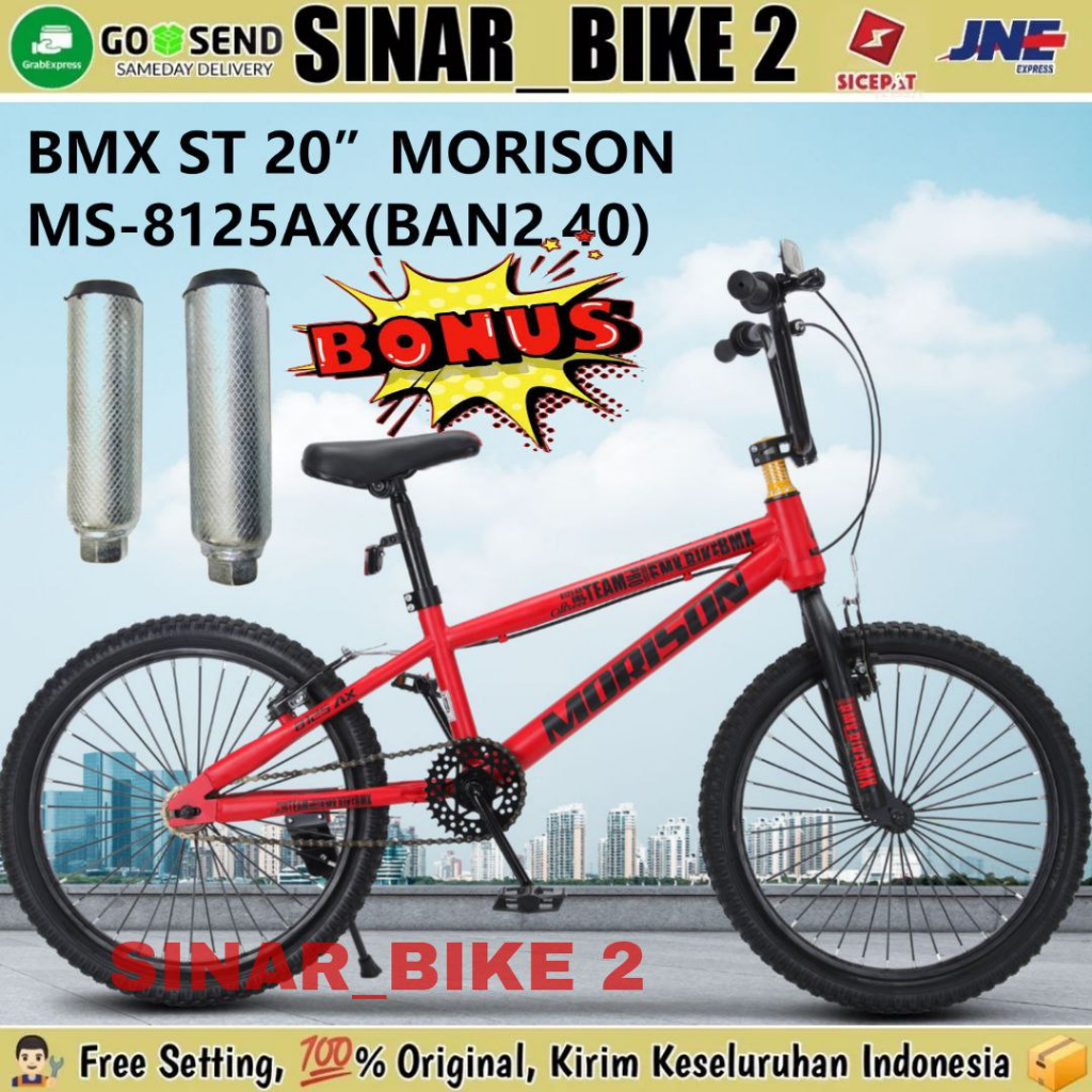 Jual Sepeda Anak Laki BMX MORISON 8125 AX 20 Inch Ban Kecil 2.40 ...