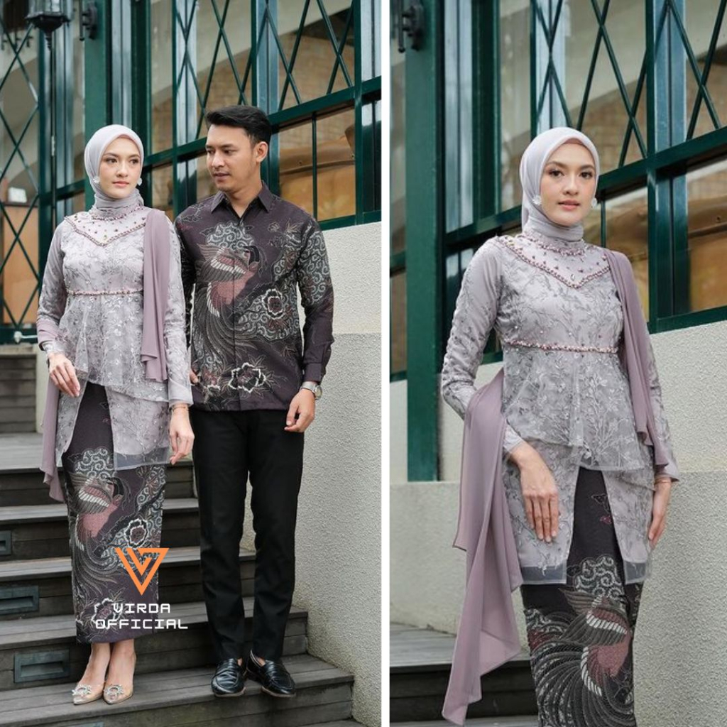 Jual Batik Kebaya Couple Kaluna Kebaya Couple Modern Kebaya Wisuda Set ...