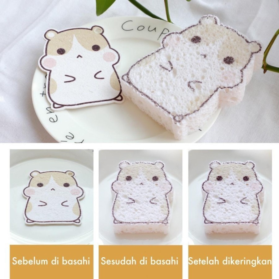 Jual SPONGE BUSA MAGIC CUCI PIRING MOTIF LUCU / SPONS CUCI PIRING ...