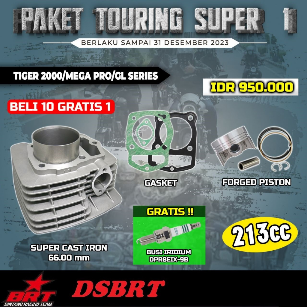 Jual BLOK CAST IRON BRT BORE UP TIGER GL MEGAPRO 66mm | Shopee Indonesia