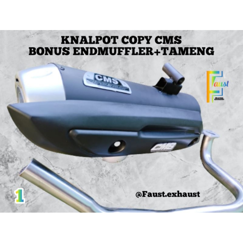 Jual KNALPOT CMS FULSET BEAT VARIO GENIO SEPACY DELUX ALL MATIC SUARA ...
