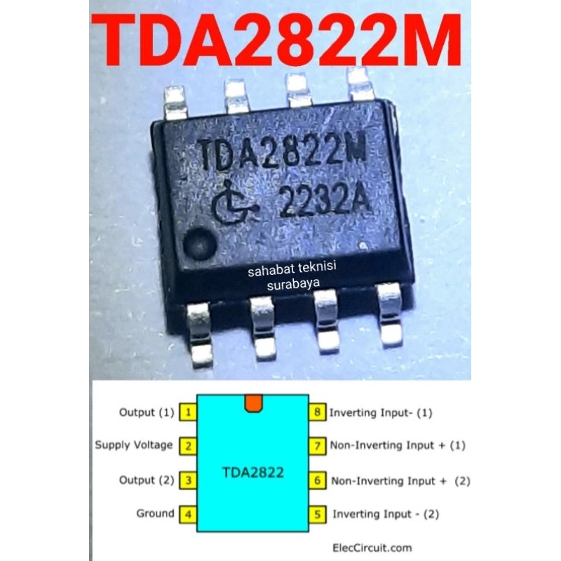 Jual IC TDA2030 IC TDA 2030 | IC TDA2050 TDA 2050 | TDA2822M TDA2822 ...