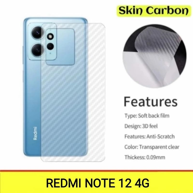 Jual SKIN KARBON REDMI NOTE 12 4G | Shopee Indonesia