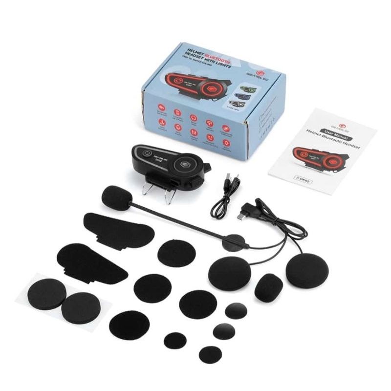 Jual INTERCOM HELM DK02 SPESIAL MUSIC & HANDPHONE CONECTED HEADSET ...