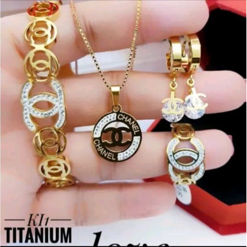Jual set titanium terbaru bermotif | Shopee Indonesia