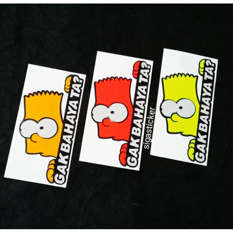 Jual Stiker Sticker Gak Bahaya Ta Stiker SIMPSON Cutting | Shopee Indonesia