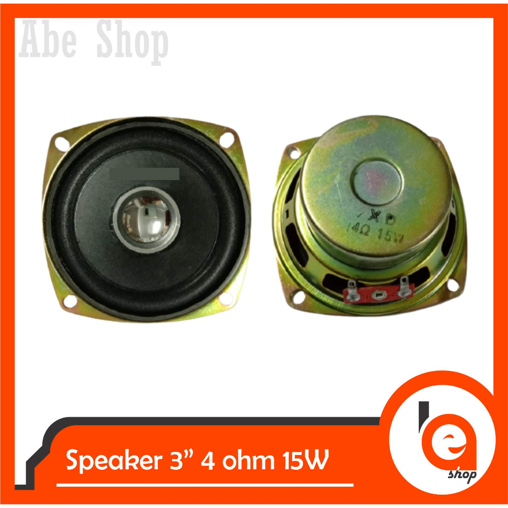 Jual Speaker Woofer 3 inch 3" 4 ohm 15 Watt 15W Magnet Besar Hifi | Shopee Indonesia