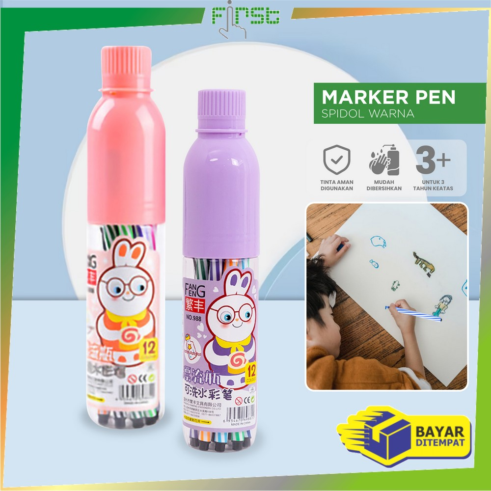 Jual FH-A63 Spidol Warna Warni Alat Lukis Marker Pen Spidol Warna Alat ...