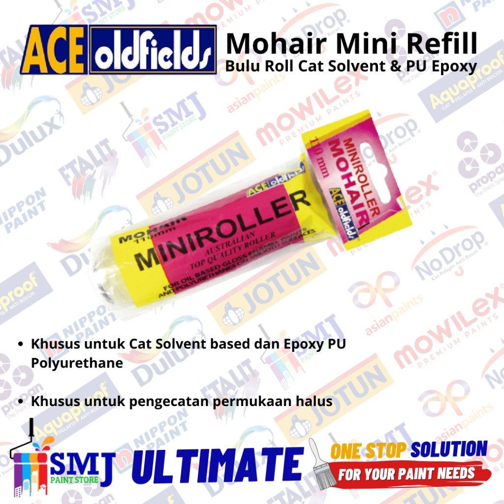 Jual Bulu Refill Kuas Roll Kapal Cat Minyak, Epoxy, dan PU ACE ...