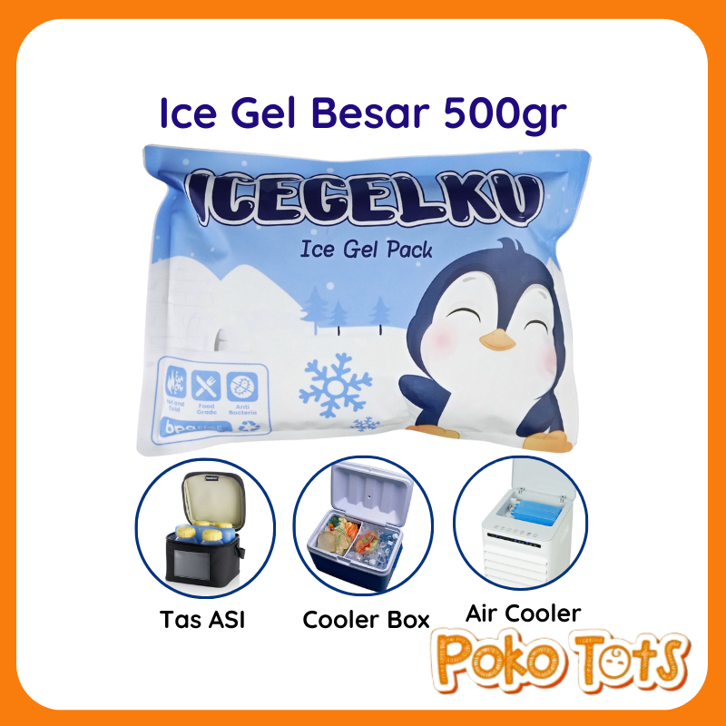 Jual Cool Gel Ice Gel Besar 500gr Blue Ice Pack Panas dan Dingin WHS ...