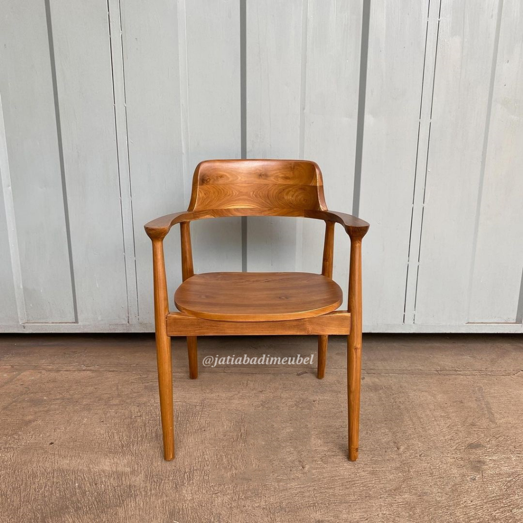 Jual Kursi Makan Kursi Cafe Minimalis Kayu Jati Heroshima, Kursi Resto Jati | Shopee Indonesia