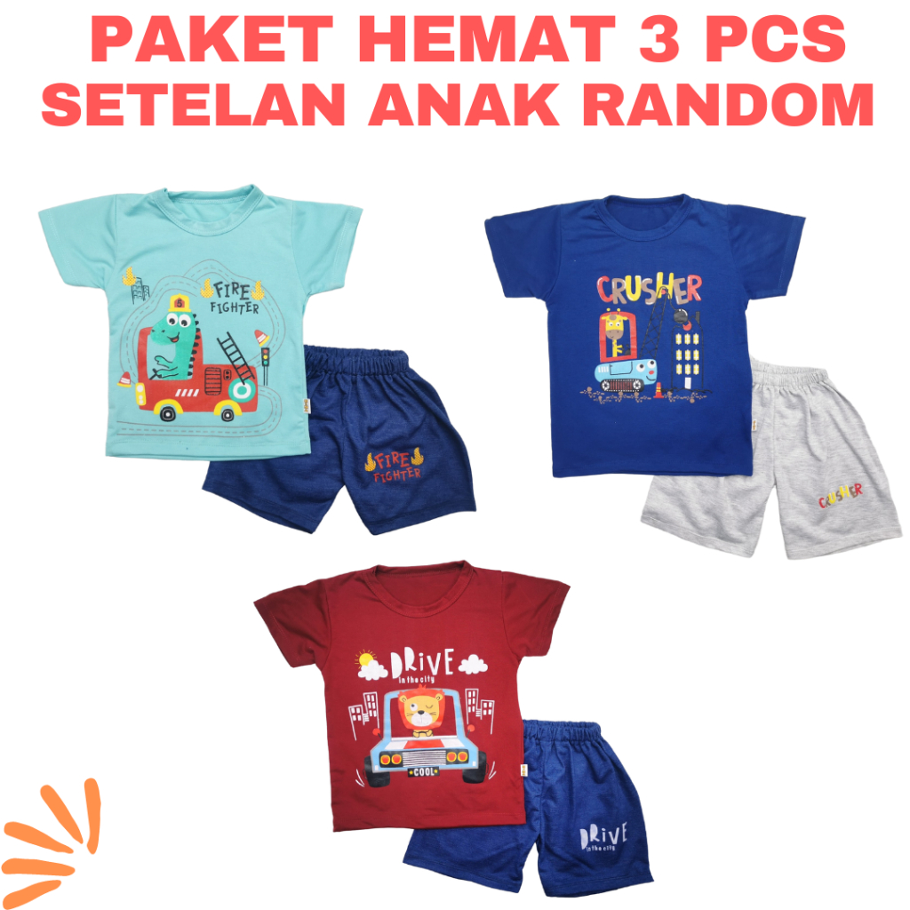 Jual Paket Hemat Setelan Anak 3 Pcs Random Motif ( 1 - 5 Thn ) | Shopee ... Jual Paket Hemat Setelan Anak 3 Pcs Random Motif ( 1 - 5 Thn ) | Shopee ...