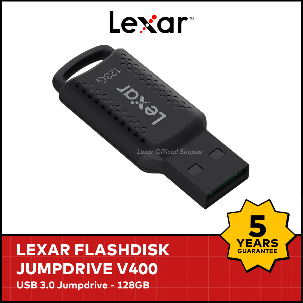 Jual Lexar Flashdisk Jumpdrive V400 Usb 3.0 Flash Drive - 128GB | Shopee Indonesia