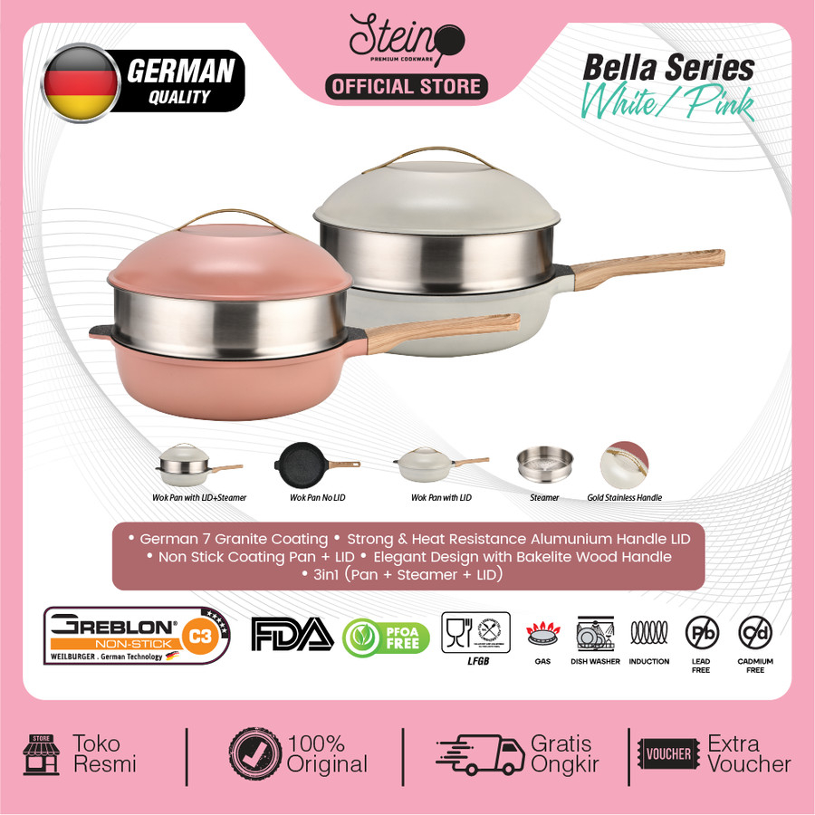 Jual Panci Kukus Steincookware Bella Series Granite Coat Kukusan Stein ...