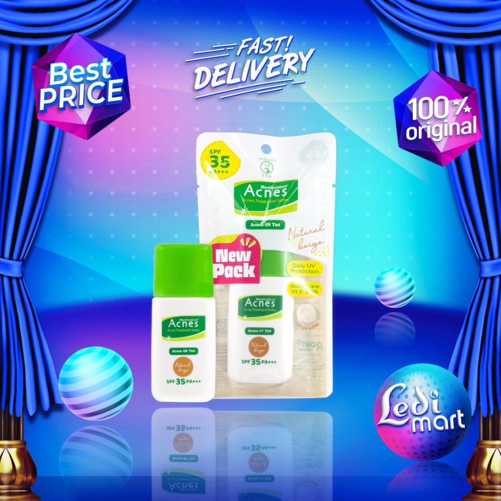 Jual Acnes Uv Tint Natural Beige SPF 35 PA+++ 30gr | Tinted Sunscreen ...