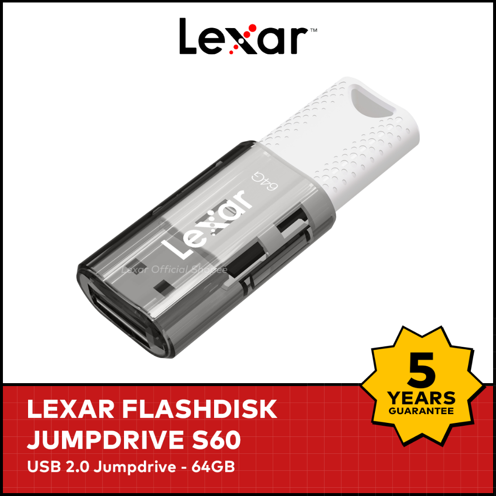 Jual Lexar Flashdisk S60 USB 2.0 JumpDrive - 64GB | Shopee Indonesia