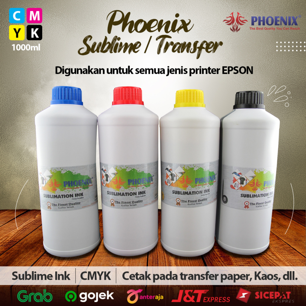 Jual Tinta Sublim / Sublime / Transfer Ink 1 Liter untuk cetak kaos-mug ...
