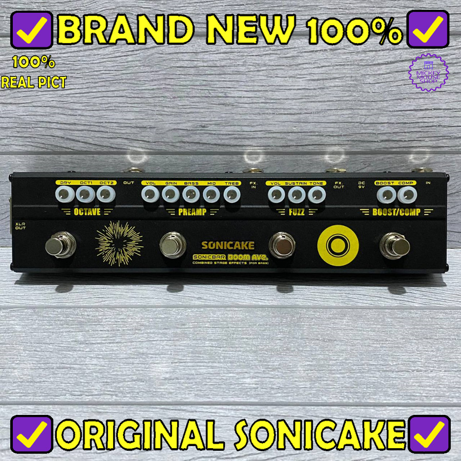 Jual Efek Bass SONICAKE BOOM Ave Multi Effects Pedal 4 In 1 Preamp ...