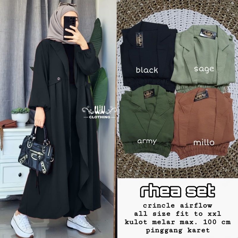 Jual (COD) RHEA SET // ORIGINAL W&W // BEST QUALITY | Shopee Indonesia