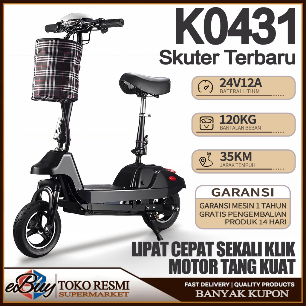 Jual ebuy nyaman dan praktis/daya tahan 35 km/motor 10 inci 350W/Skuter ...