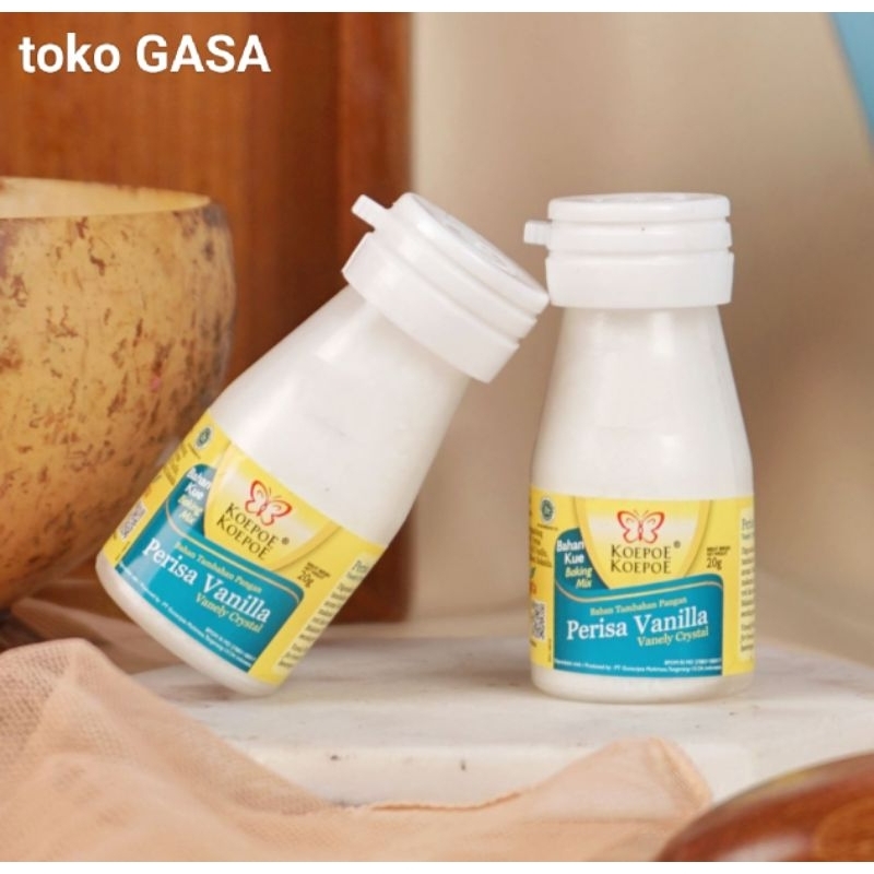 Jual perisa vanilli crystal koepoe koepoe 20gr/ vanili powder kupu kupu ...