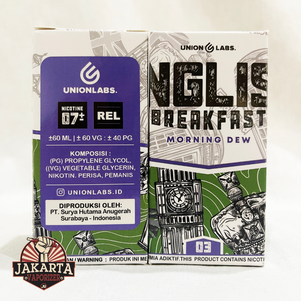 Jual ENGLISH BREAKFAST V6 MORNING DEW 60ML 3MG 7MG 11MG BY UNIONLABS ...