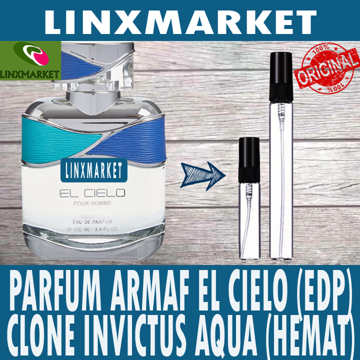 Jual ARMAF EL CIELO POUR HOMME (EDP) CLONE INVICTUS AQUA - UKURAN HEMAT ...