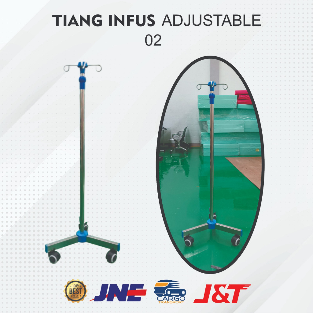 Jual Tiang Infus Roda Full Stainless Steel - Tiang infus Roda | Shopee ...