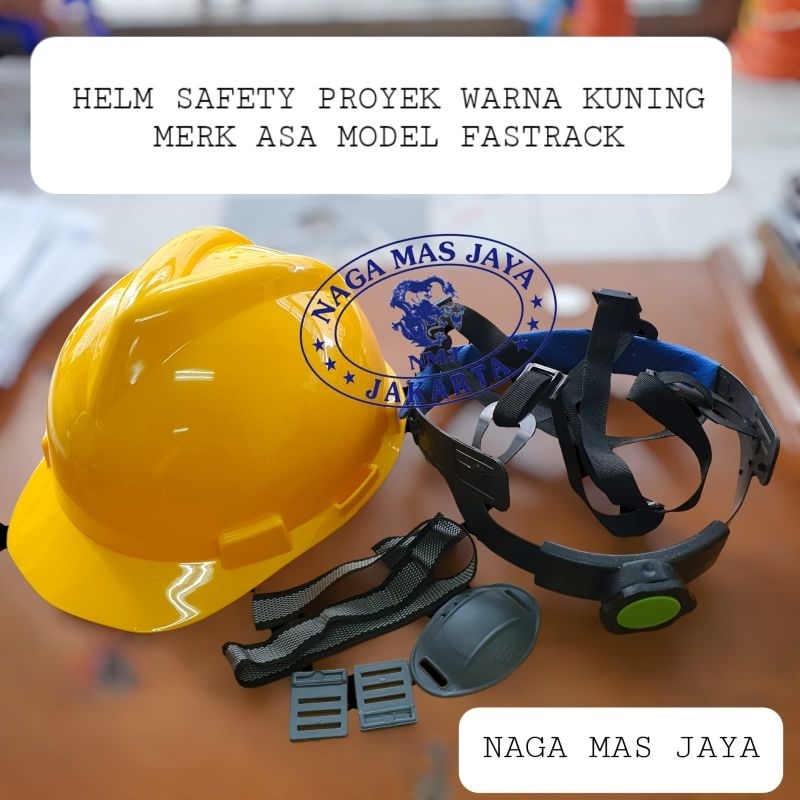 Jual HELM PROYEK FASTRACK ASA SNI KUNING / PUTIH / BIRU / HELM PROYEK ...