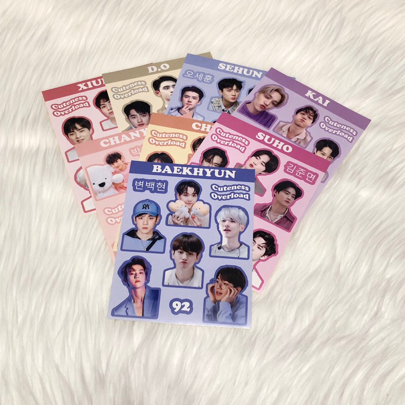 Jual [READY STOCK] STIKER EXO ALL MEMBER PASTEL EDITION// STIKER KPOP// FREEBIES KPOP MURAH ...