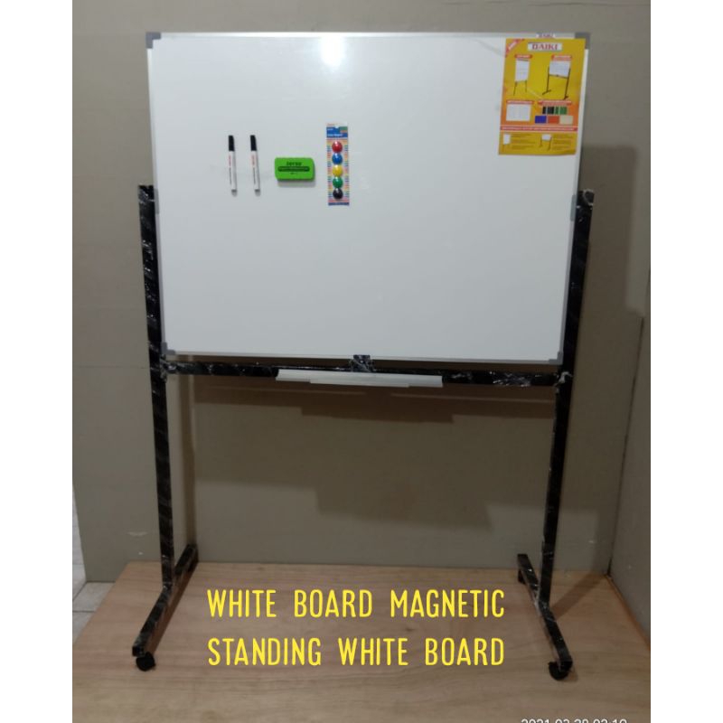 Jual white board double face / papan tulis Daiki / papan tulis magnetik ...