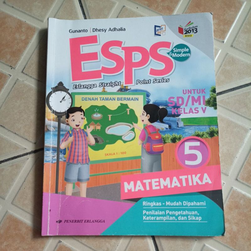 Jual Buku original ESPS matematika untuk kelas 5 by Gunanto | Shopee ...
