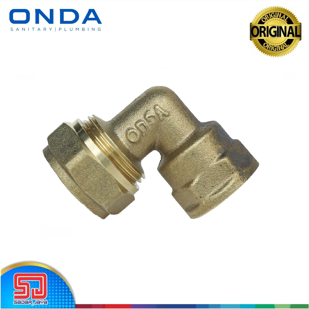 Jual ONDA Female Elbow 6043 Lbow Fitting Pipa Air Panas 1/2" Sambungan Knee Keni Drat Dalam ...