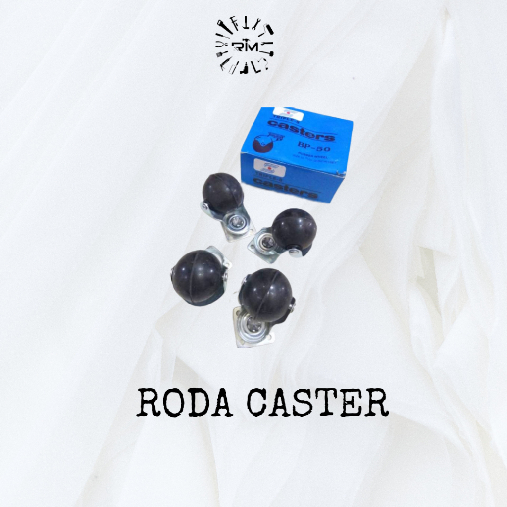 Jual Roda Kursi Bulat 2 in Roda Caster Model TG50 Roda Karet 50mm ...