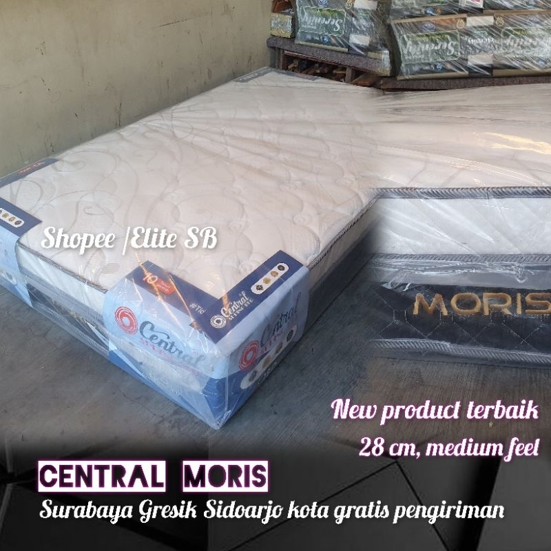 Jual New Central Moris Morris kasur Spring bed stylish medium feel 28 cm top brand | Shopee ...