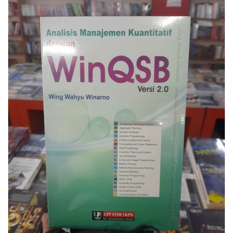 Jual Analisis Manajemen Kuantitatif dengan WinQSB Versi 2.0 - Wing ...