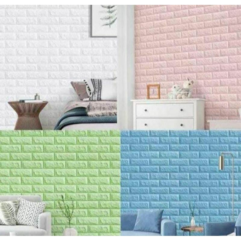 Jual Wallpaper Dinding 3D Embos 38x70cm | Shopee Indonesia