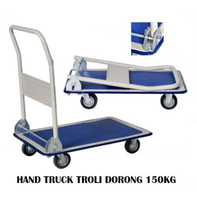 Jual Troli Barang Lipat Hand Truck Model Besi 150 Kg Reaim Trolley ...