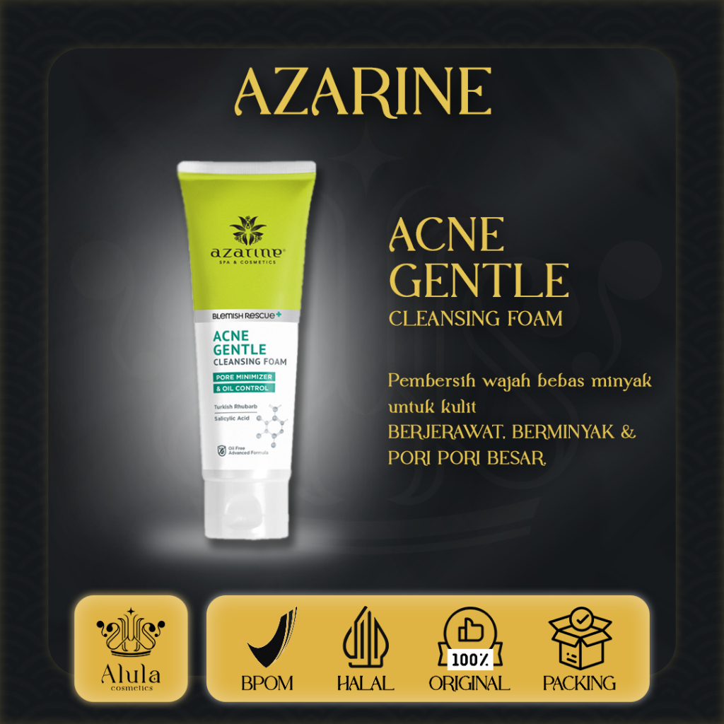 Jual Azarine Acne Gentle Cleansing Foam 60ml | Shopee Indonesia