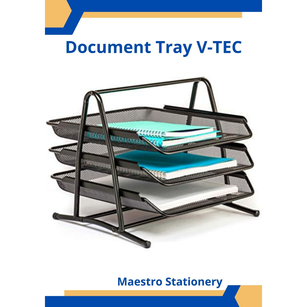 Jual Letter Tray / Bak Surat Besi V-Tec 2 / 3 / 4 Susun Organizer ...